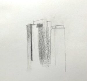 City Drawing Sketch with Realistic Value Drawing Tips