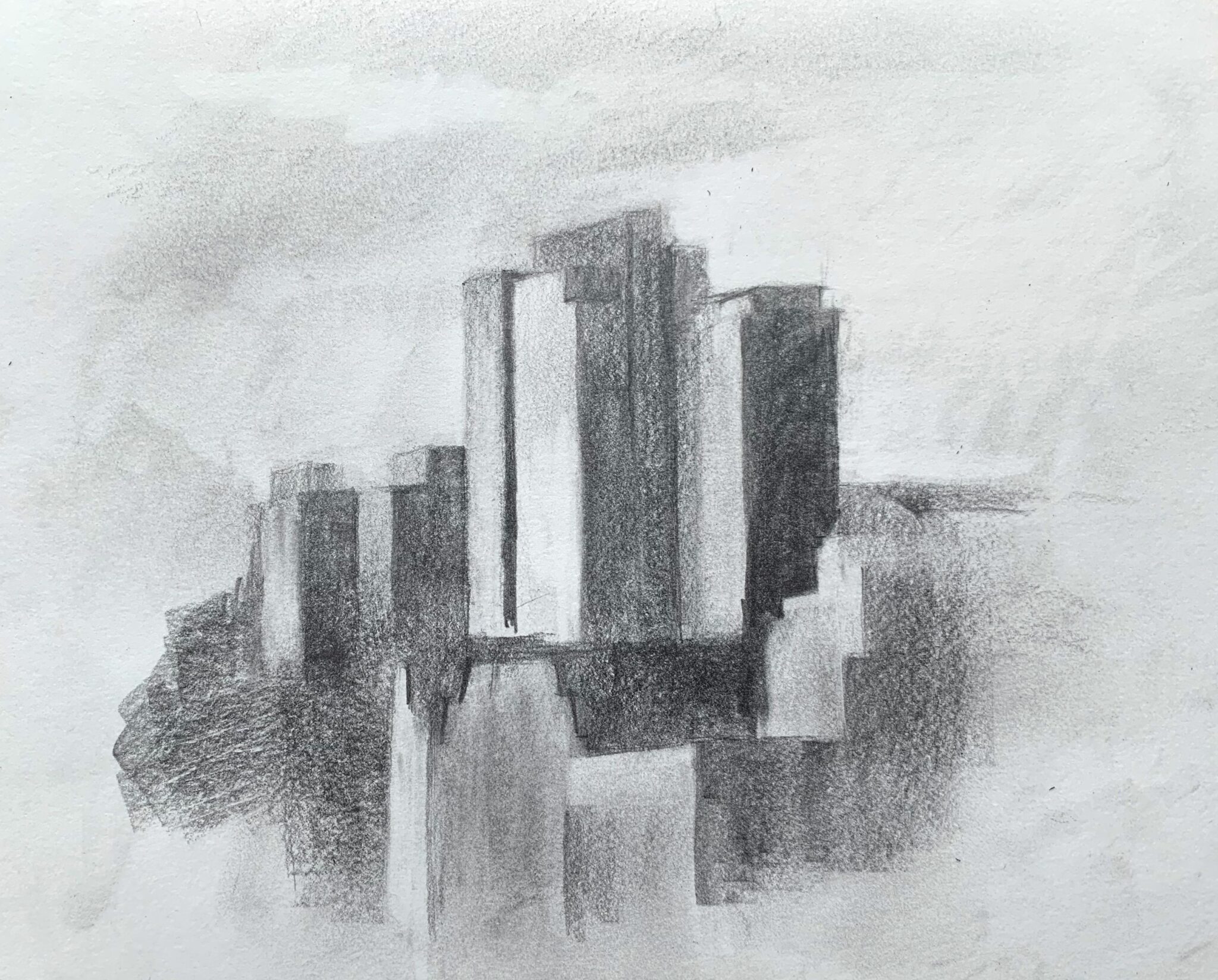 City Drawing Sketch with Realistic Value Drawing Tips