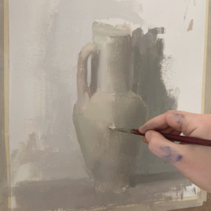 Painting Still Life with Different Shades of White