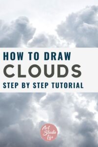How To Draw Clouds - Drawing Clouds with Charcoal