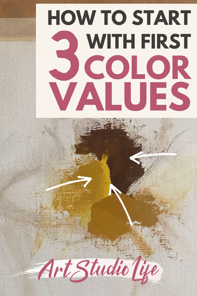 How to Begin a Painting Starting with it's First Three Color Values
