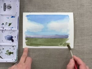 Easy Watercolor Landscape Painting Tutorial for Beginners [With Video]