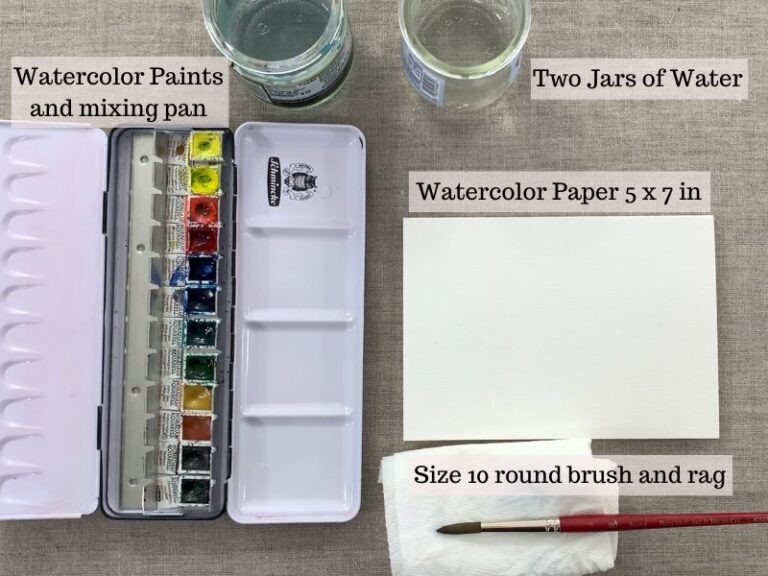 Easy Watercolor Landscape Painting Tutorial for Beginners [With Video]